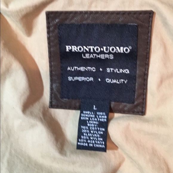 Pronto Uomo | Jackets & Coats | Prontouomo Brown Lamb Leather Jacket ...